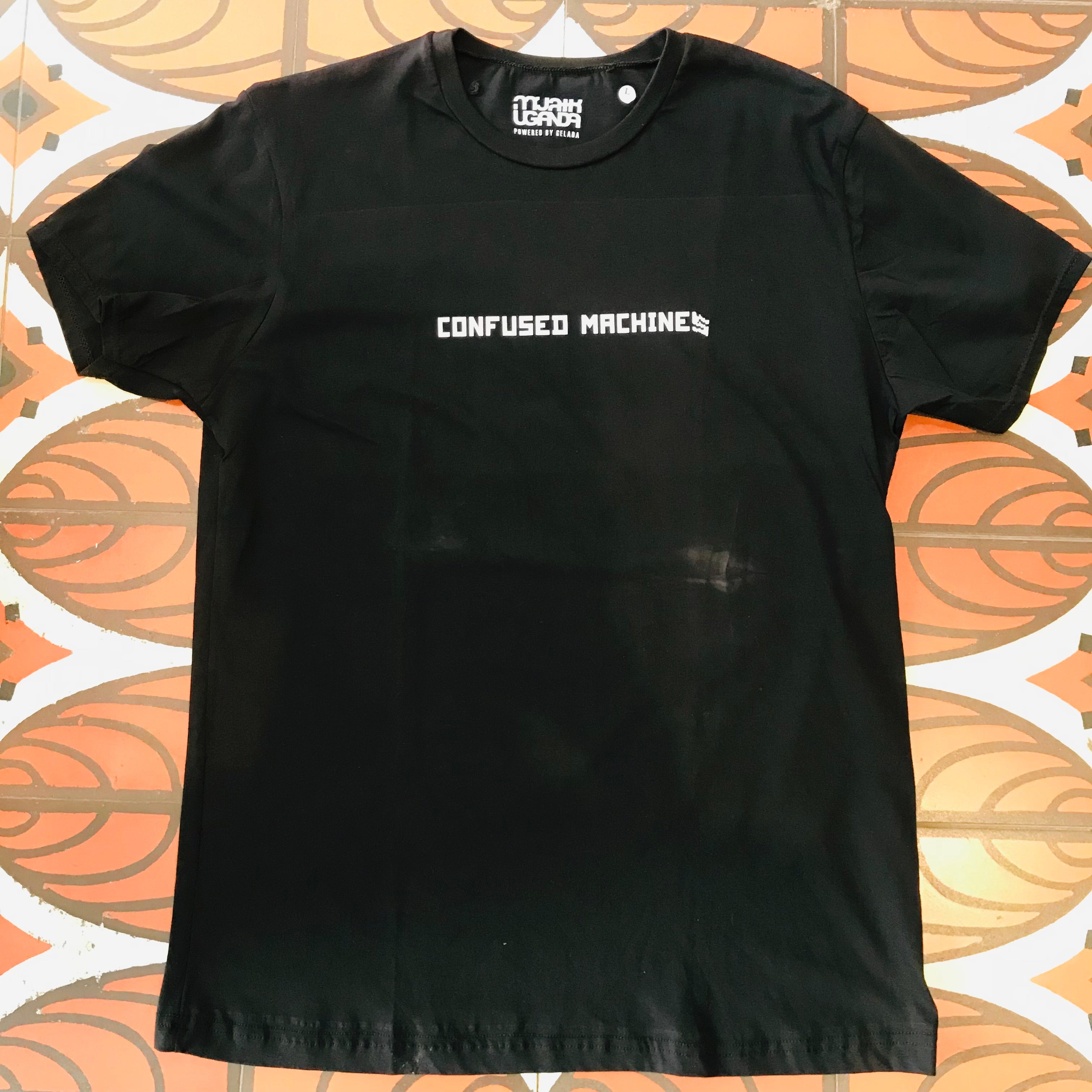 Confused Machines Logo Black T-Shirt – חולית - תקליטים